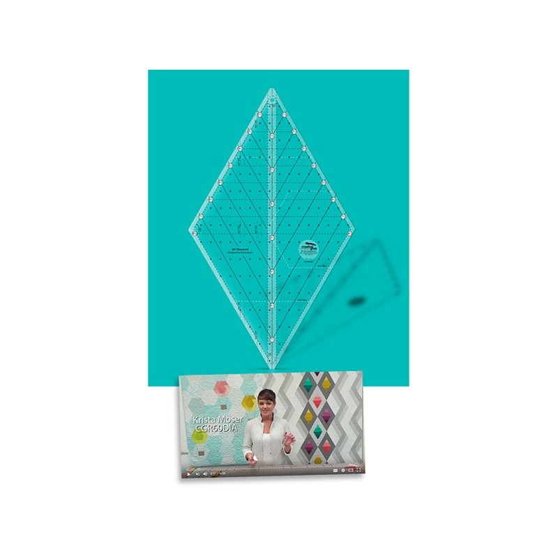 Non Slip 60° Diamond Ruler von Creative Grids, 39,90